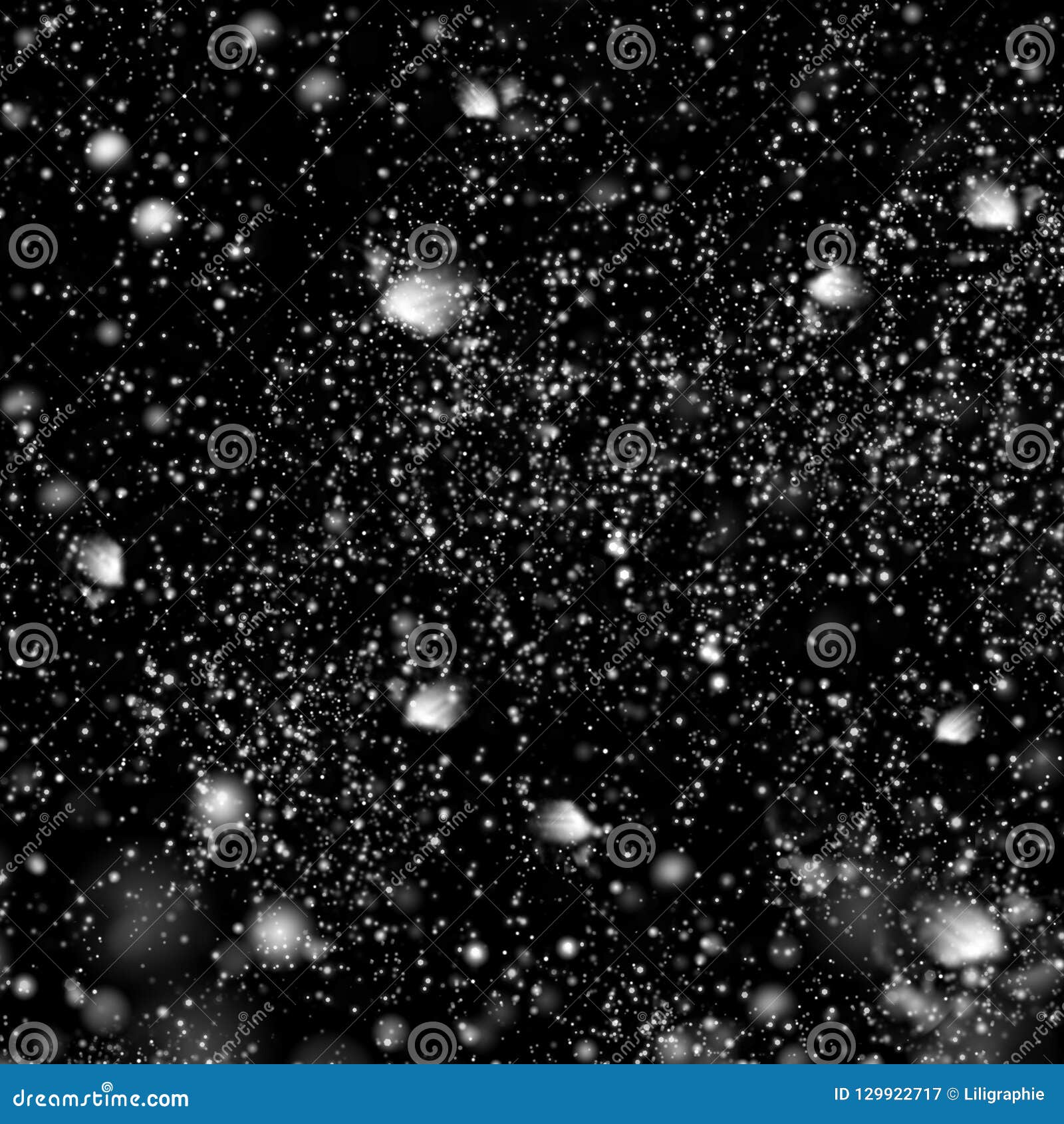 Black Background Falling Snow Winter Night Stock Image - Image of ...