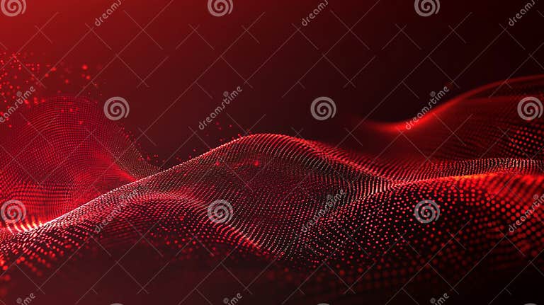 A Black Background Featuring Red Binary Matrix Code Numbers, Ideal for ...