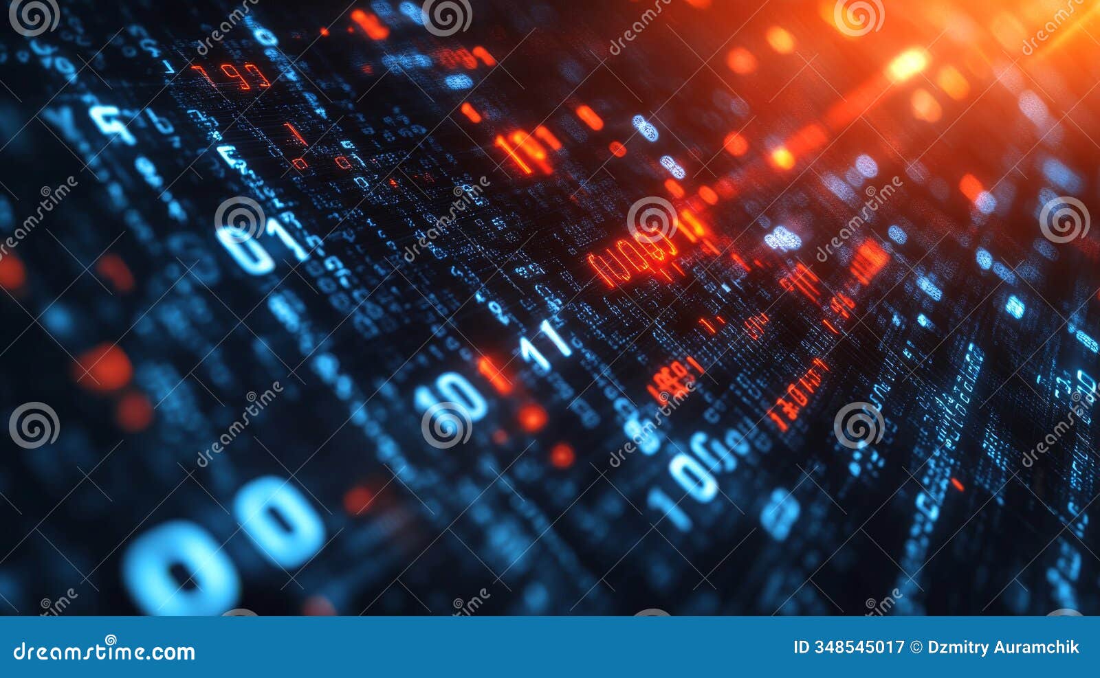 A Black Background Featuring White Binary Code Numbers Arranged In A Matrix Designed For