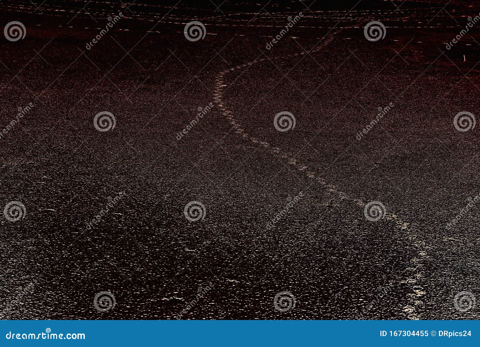 Black Background with Footprints on a Path Stock Image - Image of rock ...
