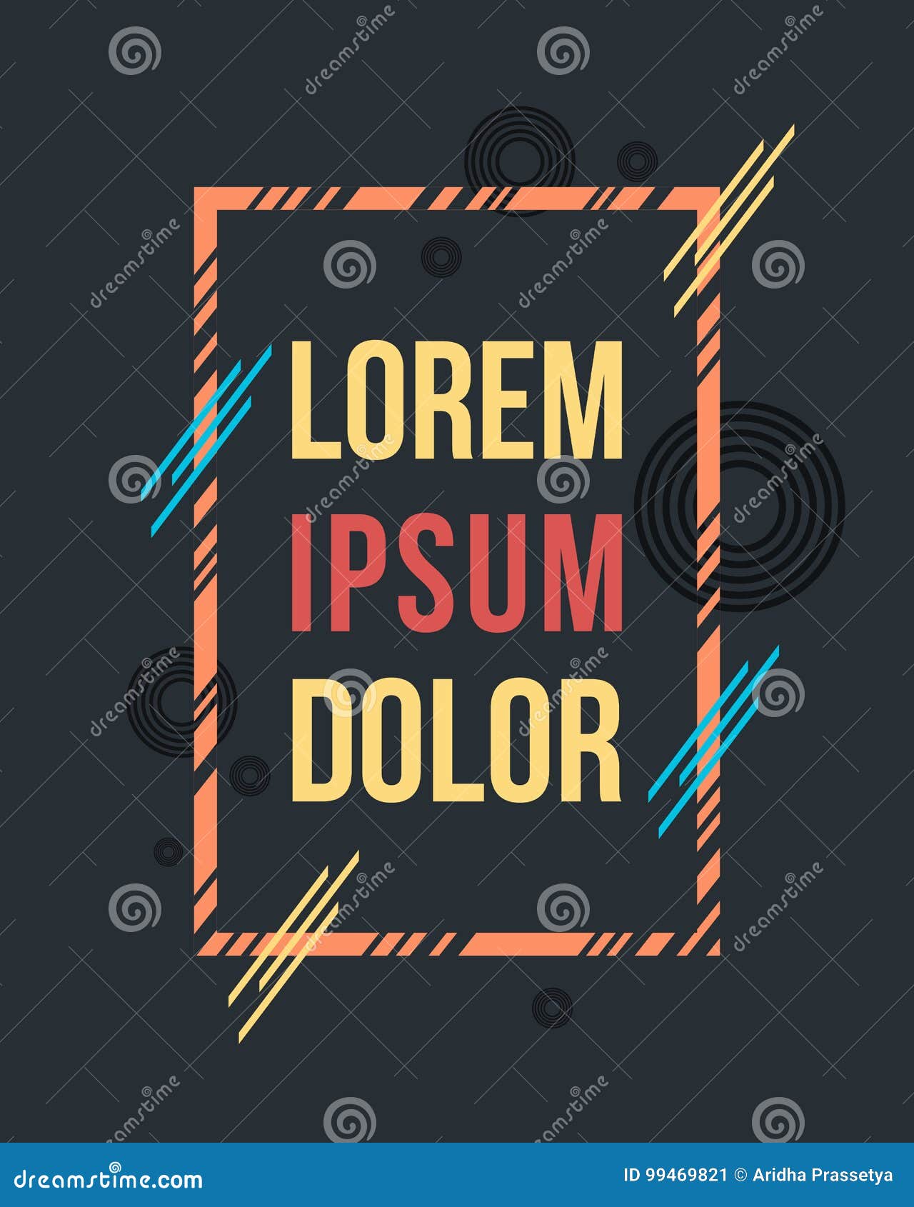 With Black Background Frame Art Design Stock Vector - Illustration of ...