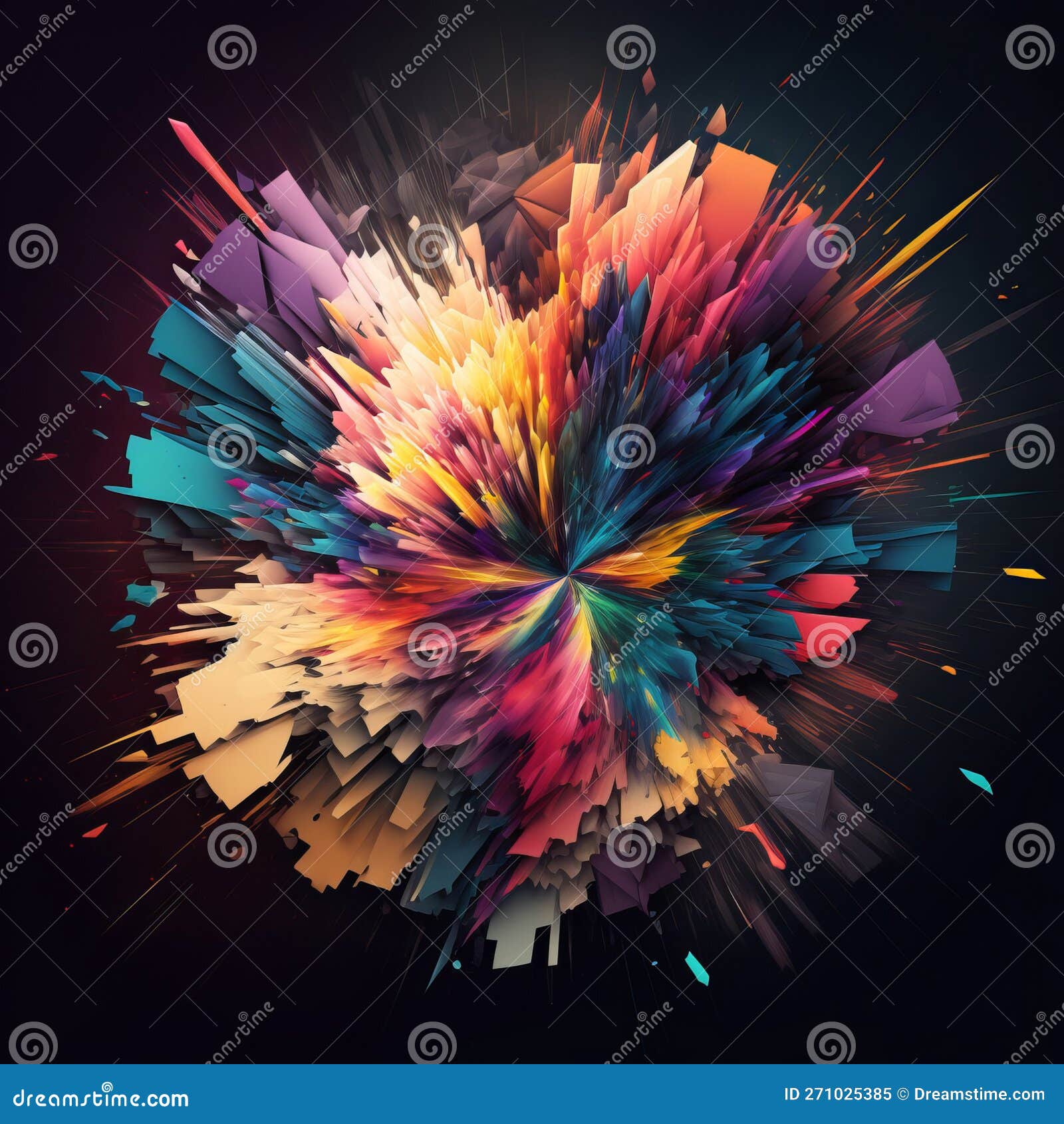 Black Background Full Colour Splas and Smoke Stock Image - Image of ...