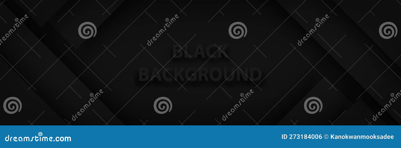 Black Background in Geometric 3d Design. Top View. Vector Illustration ...