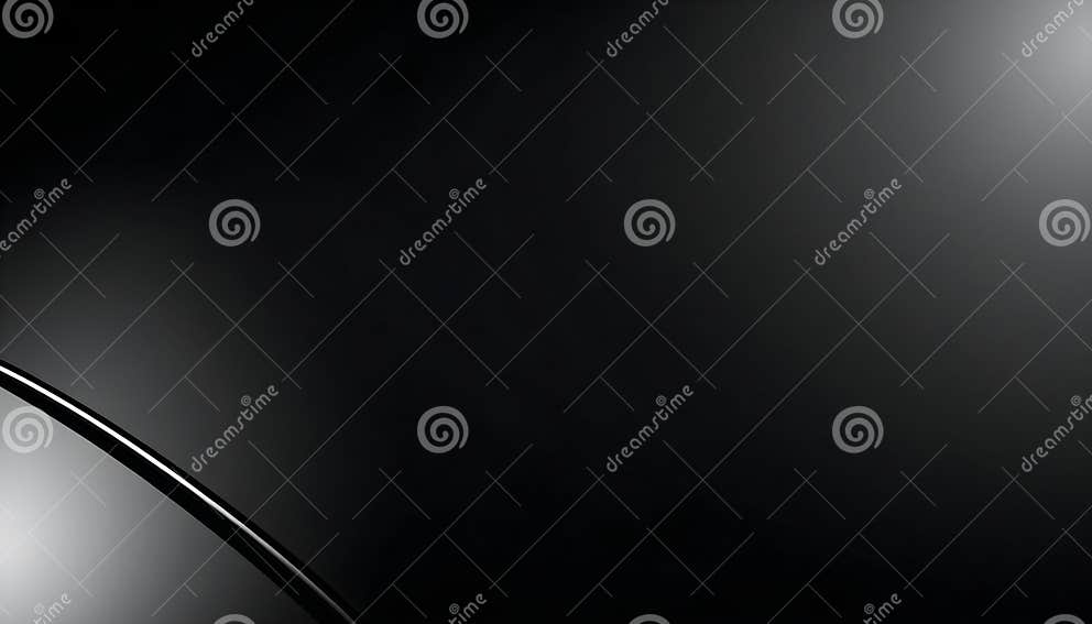A Black Background with a Glossy, Reflective Surface Stock Image ...
