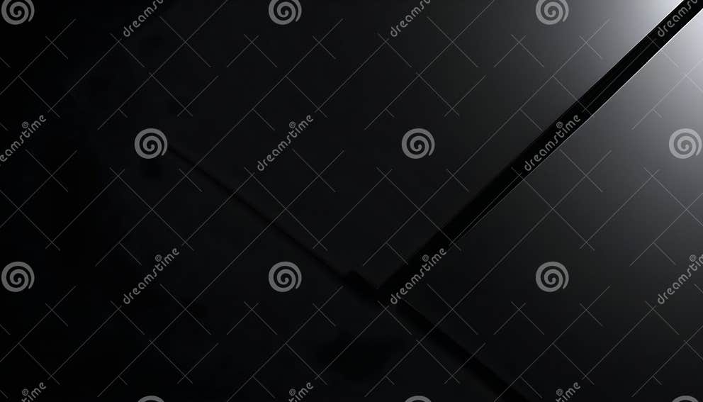 A Black Background with a Glossy, Reflective Surface Stock Image ...