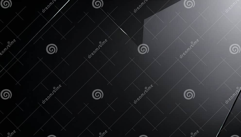 A Black Background with a Glossy, Reflective Surface Stock Image ...