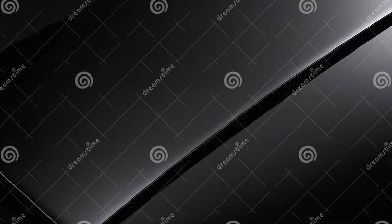 A Black Background with a Glossy, Reflective Surface Stock Photo ...