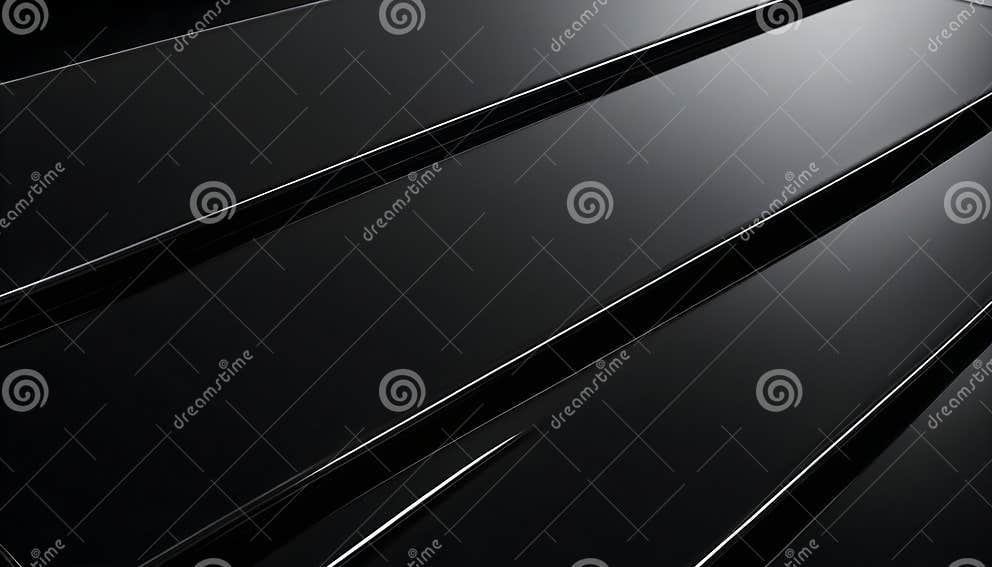 A Black Background with a Glossy, Reflective Surface Stock Image ...