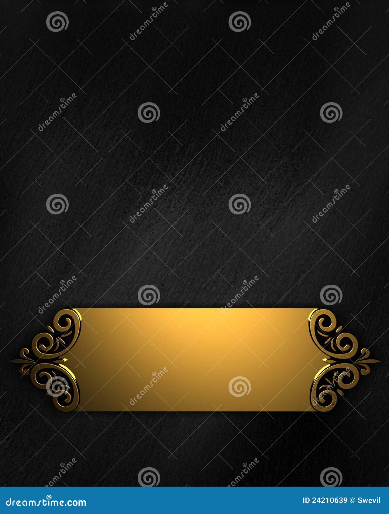 Golden Band With Green Gradient Background Stock Photography ...