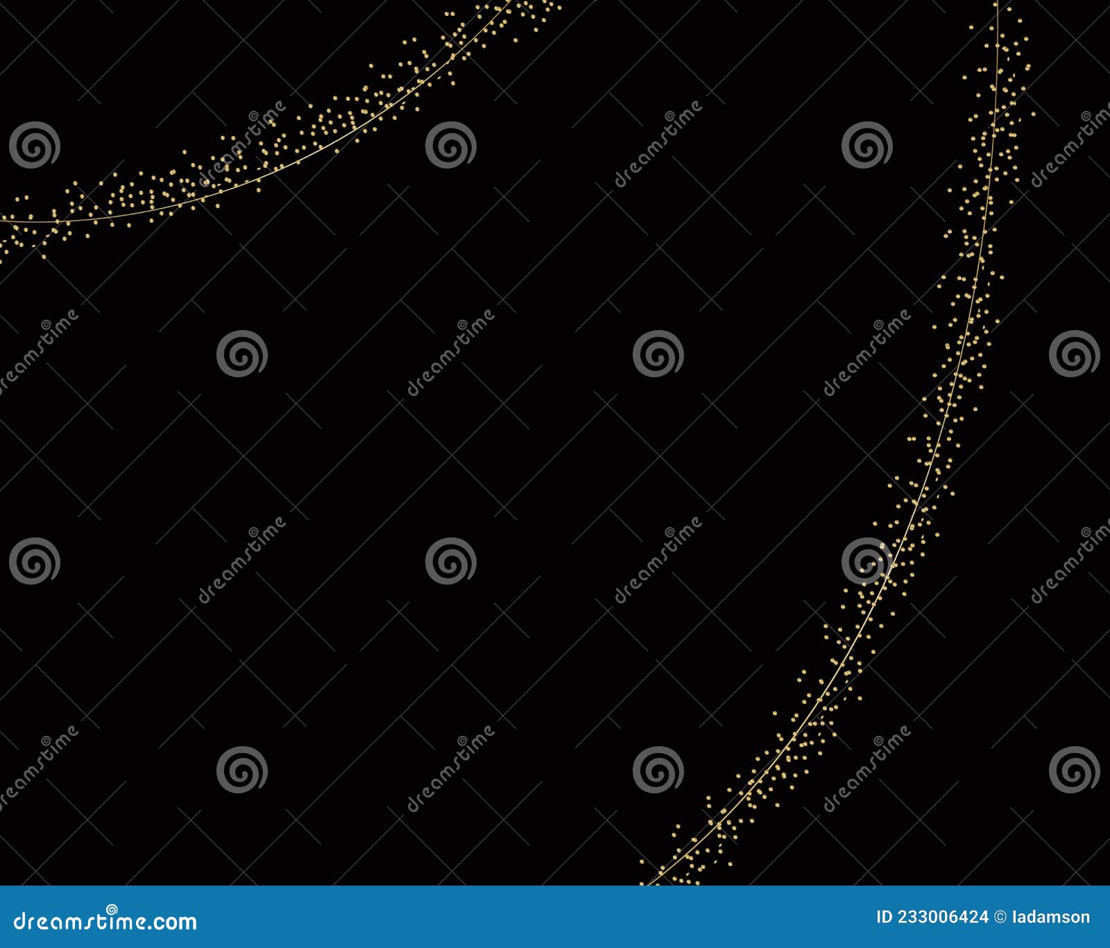 Black Background and Golden Line Stock Vector - Illustration of digital ...