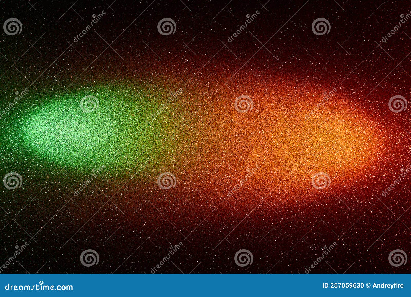 On a Black Background, a Gradient Green and Orange Beam of Light Stock ...
