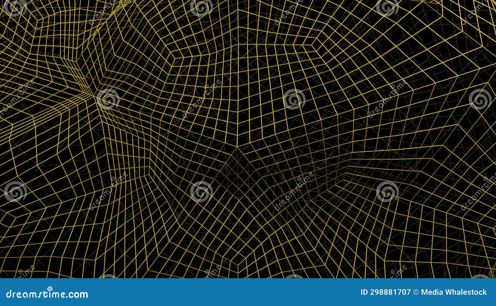 Black Background with Green and Yellow Matrix. Design Stock Image ...