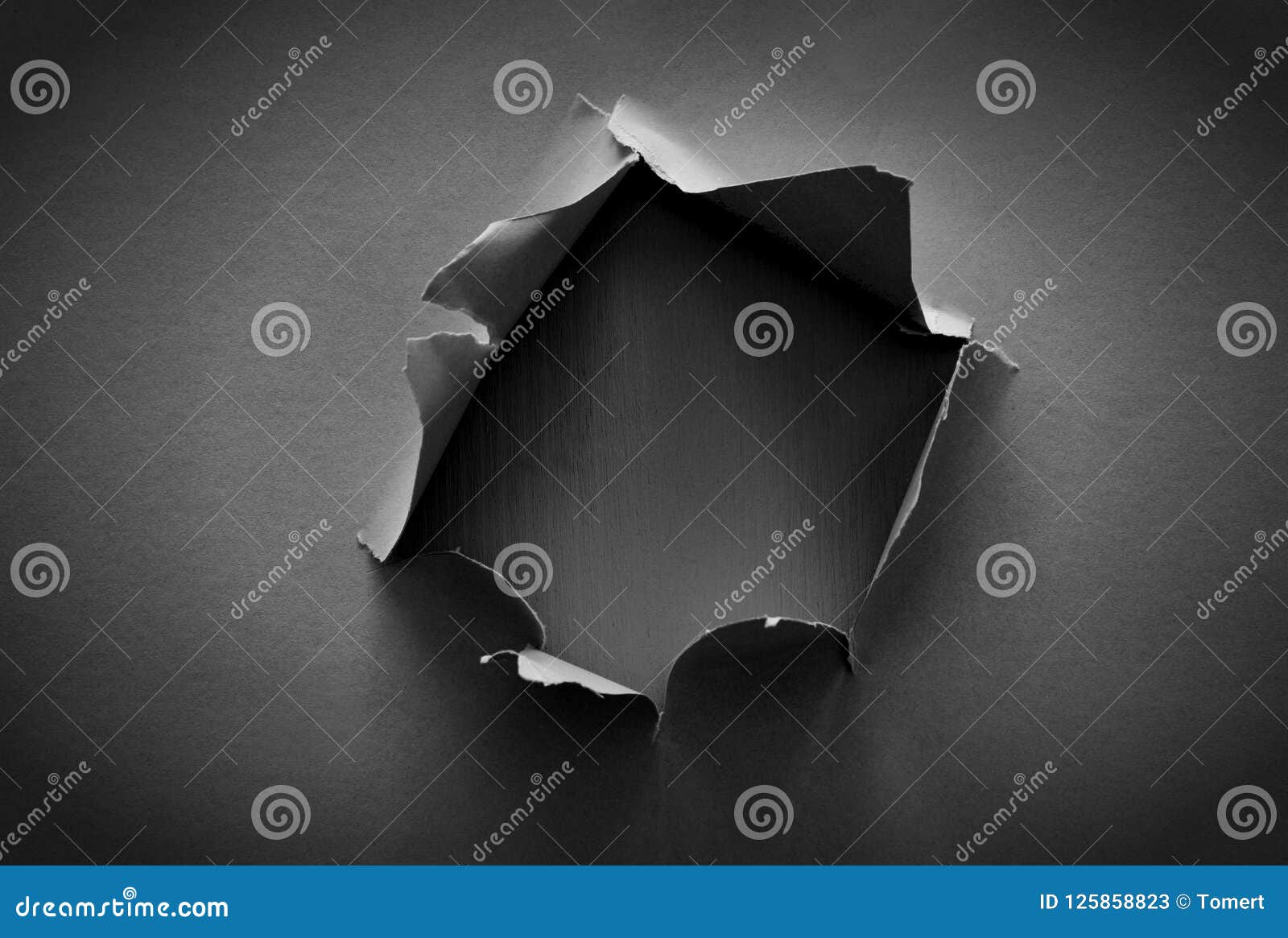 Hole In The Paper With Torn Sides.Symbo Rlecycle Logo Old Paper Royalty ...