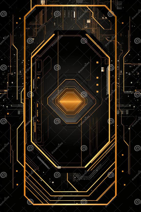 A Black Background with an Image of a Computer Screen in the Center ...