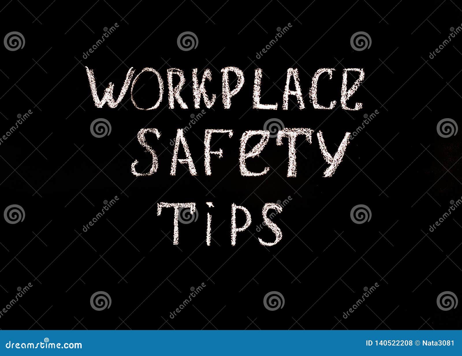 Black Background with the Inscription Workplace Safety Tips . Safety ...