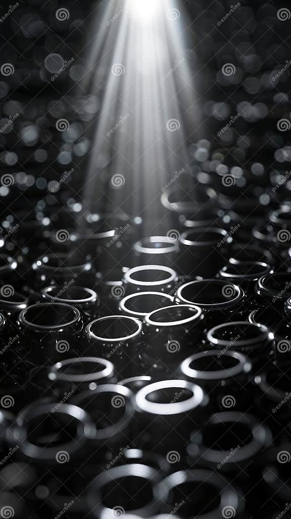 A Black Background with a Light Shining through Stock Photo - Image of ...