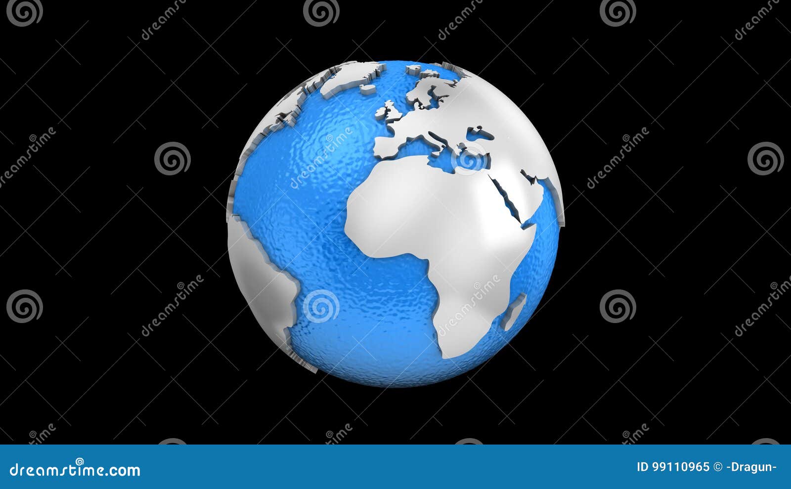 Creating a Rotating Globe stock video. Video of planet - 99110965