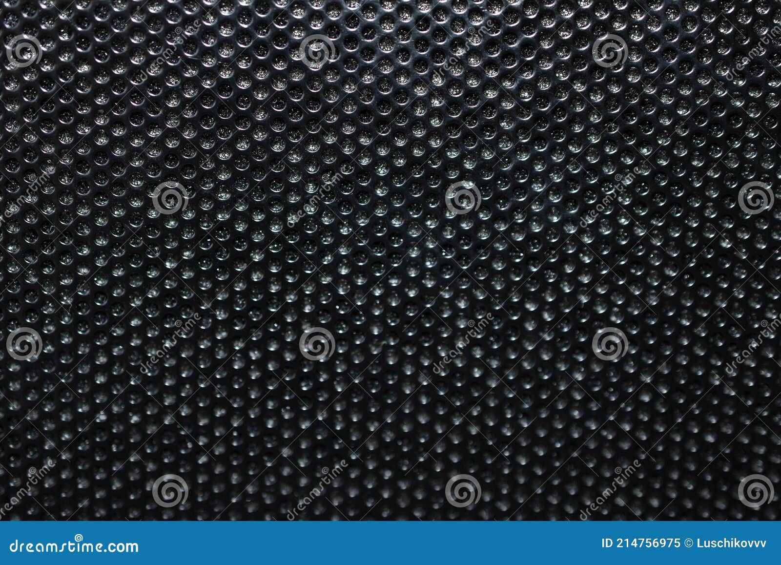 Black Background Made of Iron Grating with Small Round Holes Stock ...