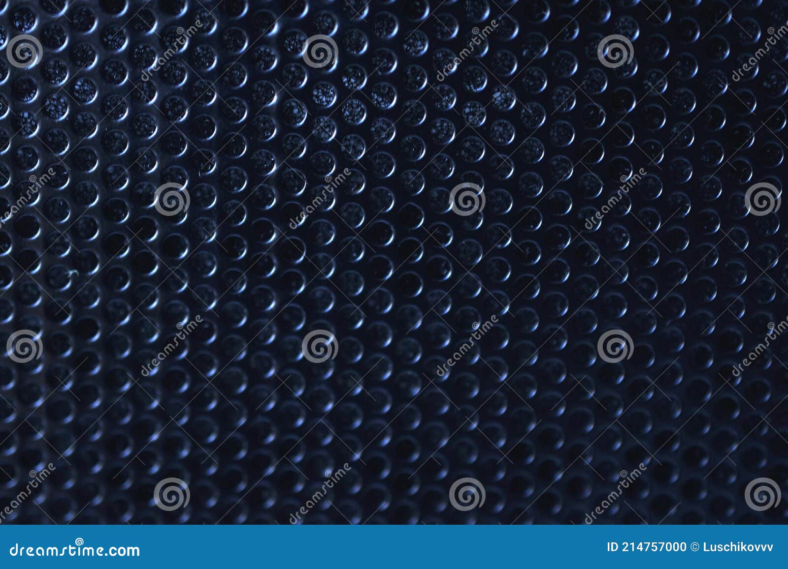 Black Background Made of Iron Grating with Small Round Holes Stock ...
