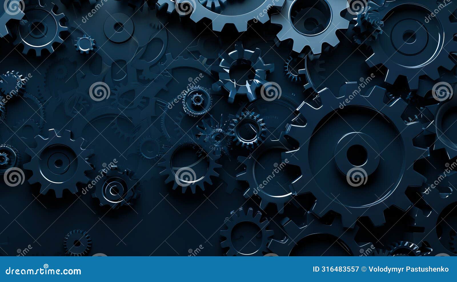 A Black Background with Many Gears and Cogs Stock Image - Image of ...