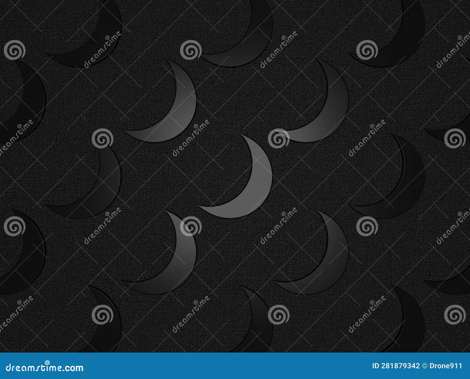 Black Background with Moons, Abstract Design, Textured Layer Stock ...