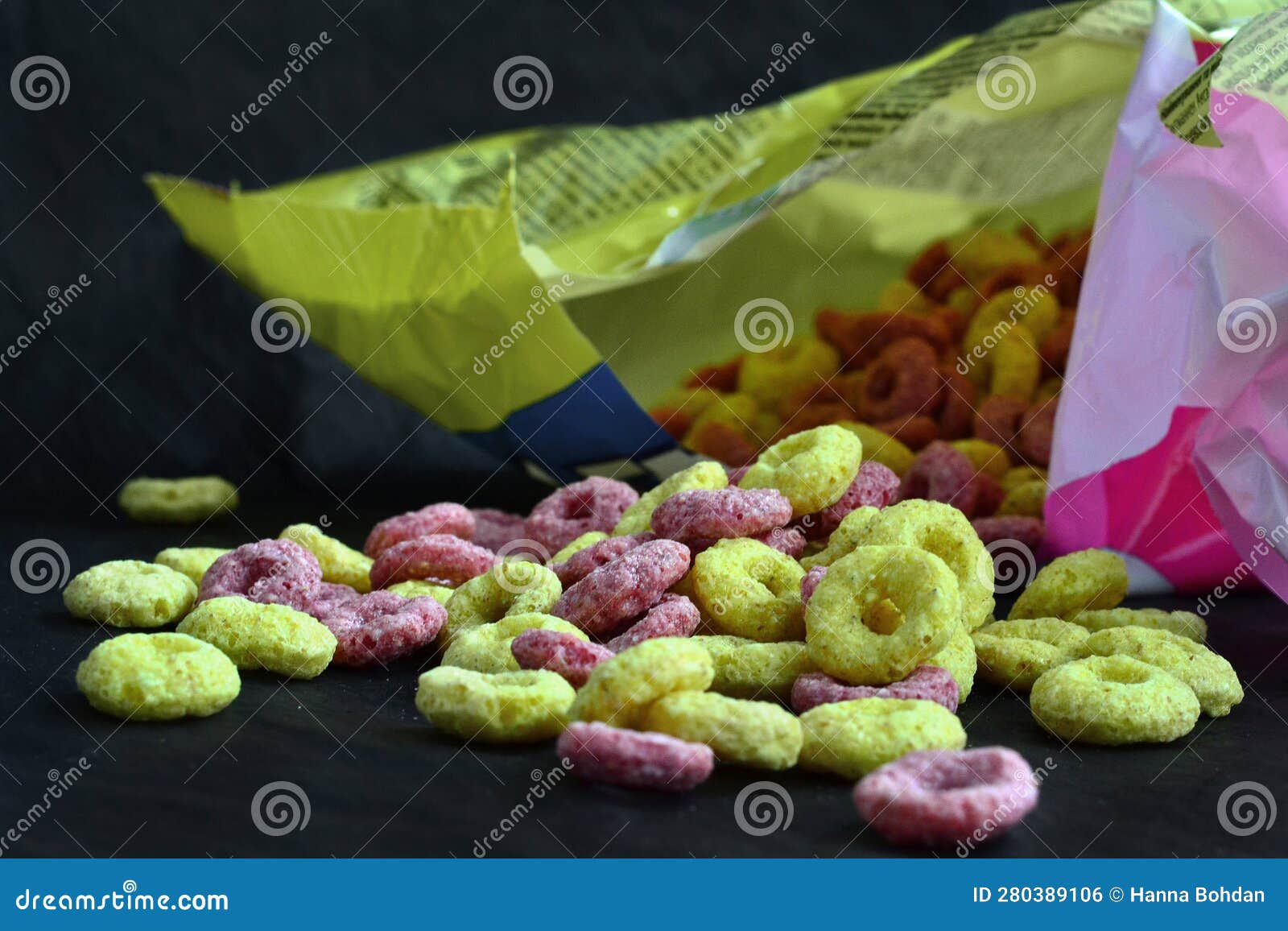 Colored Cereal Loops, Texture Royalty-Free Stock Photography ...
