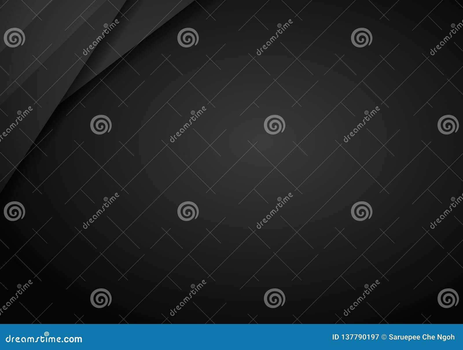 Black Background Overlap Dimension Grey Vector Illustration Message ...