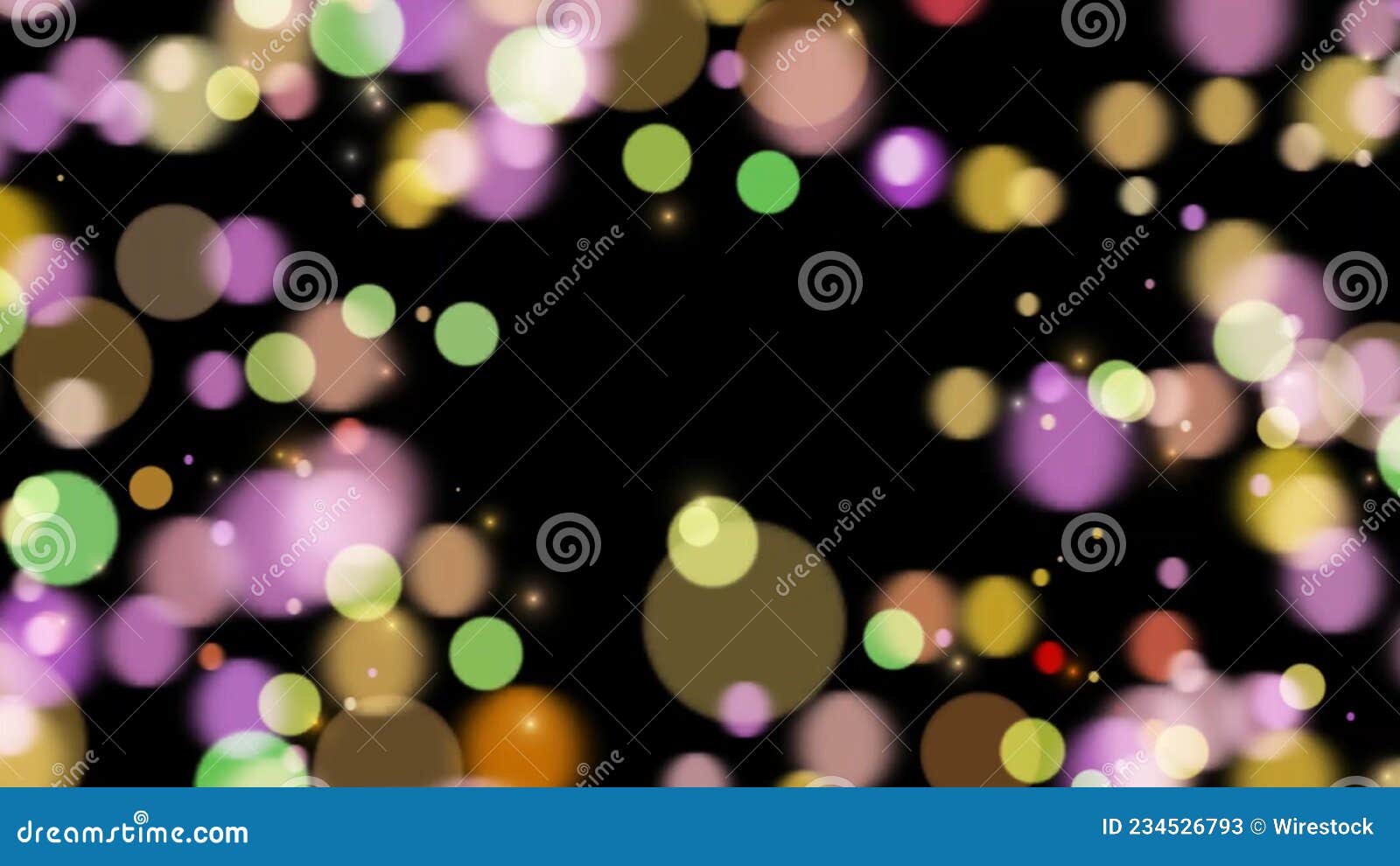 Black Background Pattern with Bokeh Light Spots Stock Illustration ...