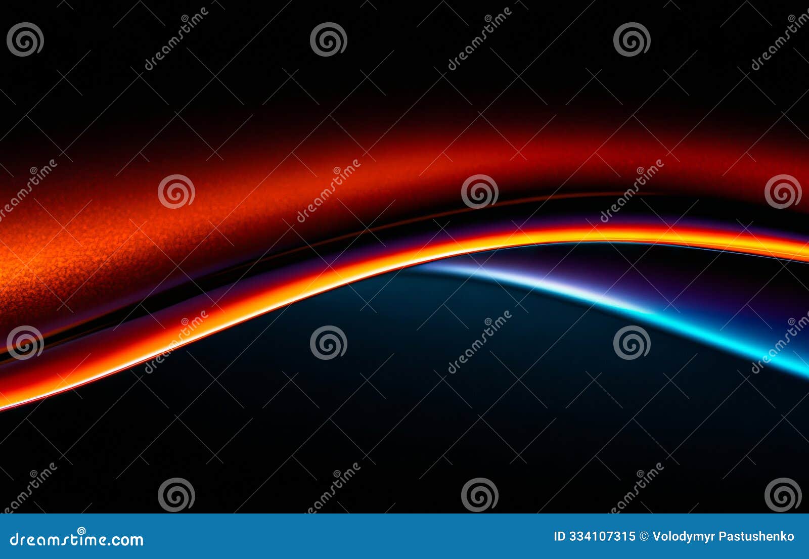 A Black Background with a Red Blue and Orange Wave Stock Image - Image ...