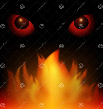 Black background red eyes stock vector. Illustration of dark - 21654266