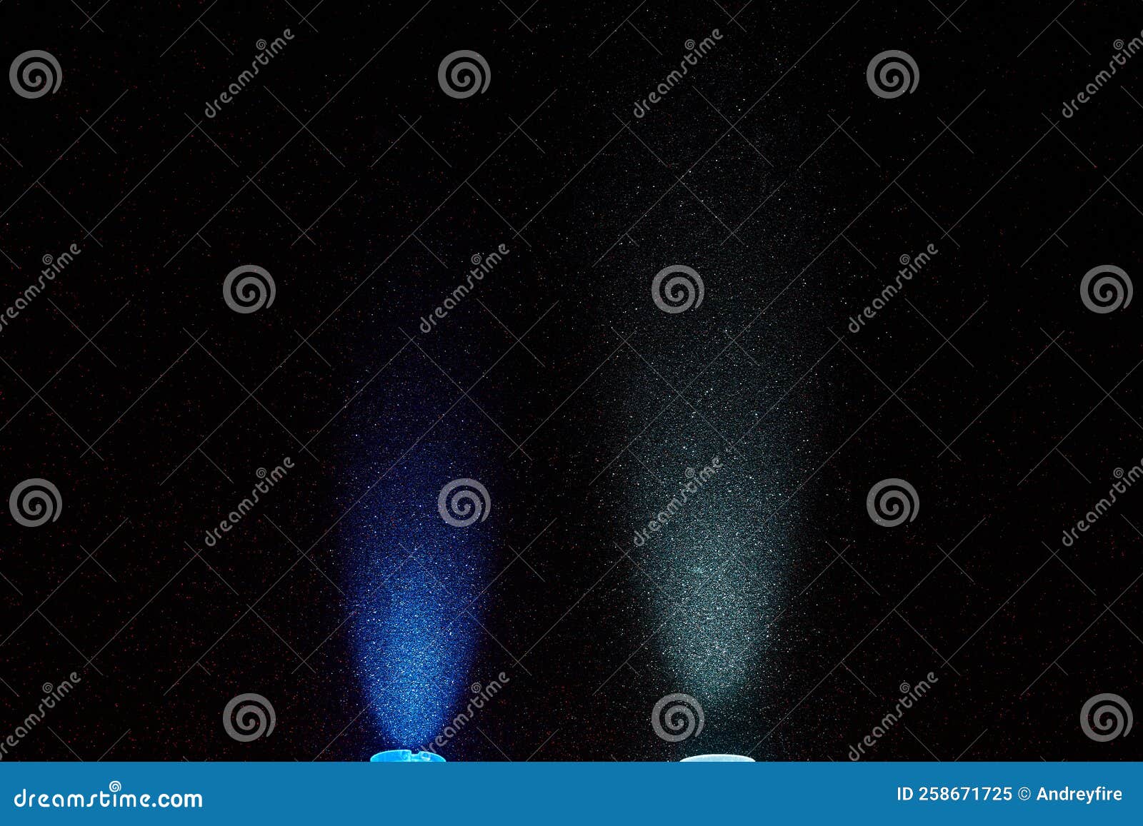 On a Black Background in Red Grain Blue and Gray Rays of Light Stock ...