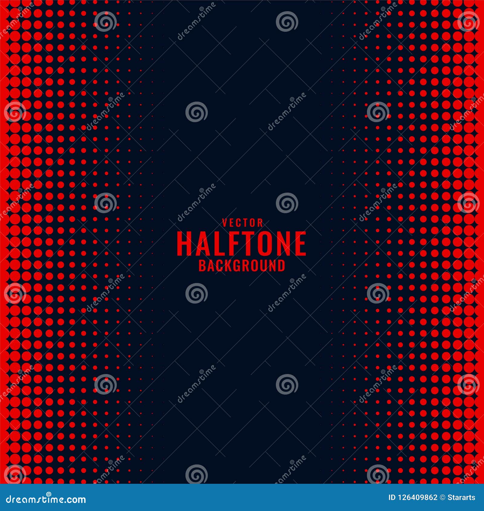Black Background with Red Halftone Gradient Pattern Stock Vector ...