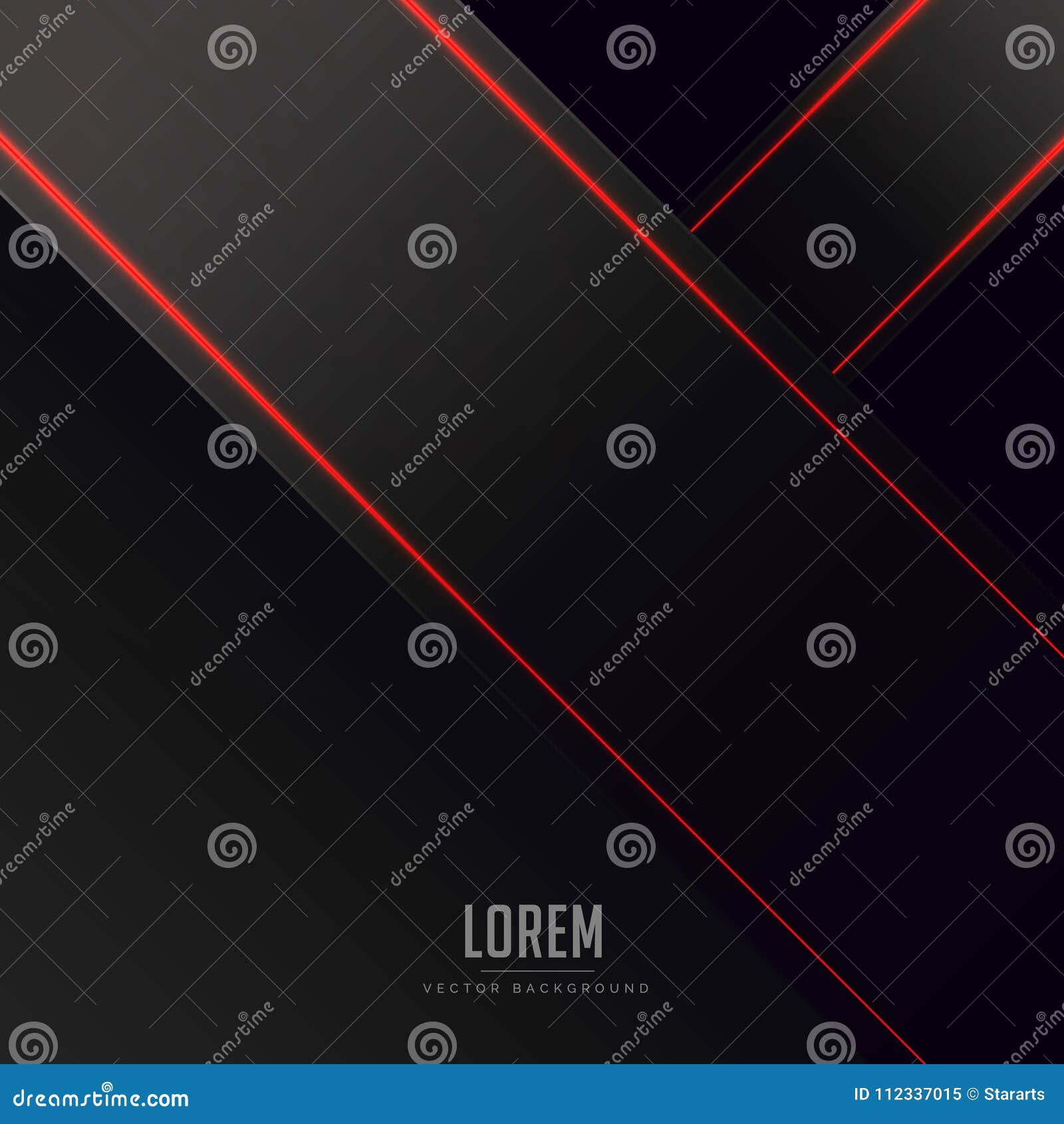 Black Background with Red Lines Stock Vector - Illustration of abstract ...