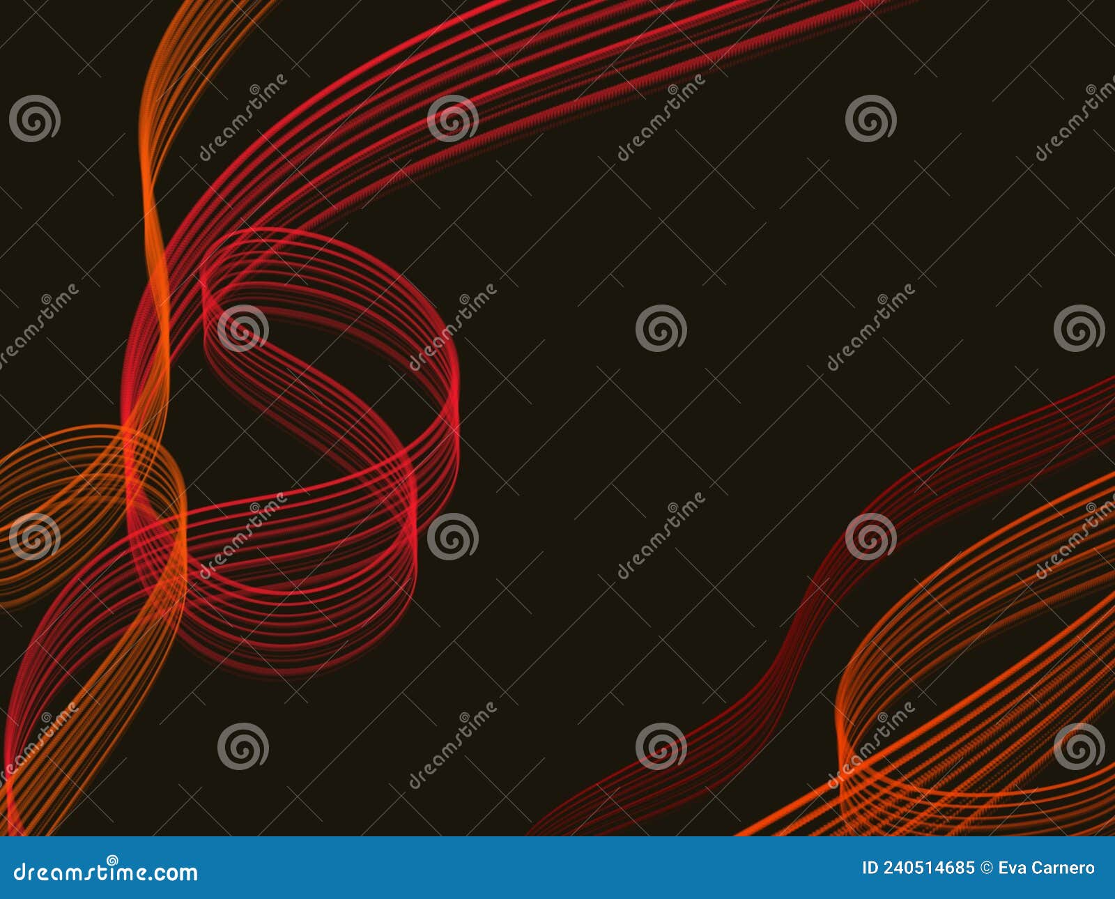 Black Background with Red Neon Lines Vibrant Color and Light Stock ...