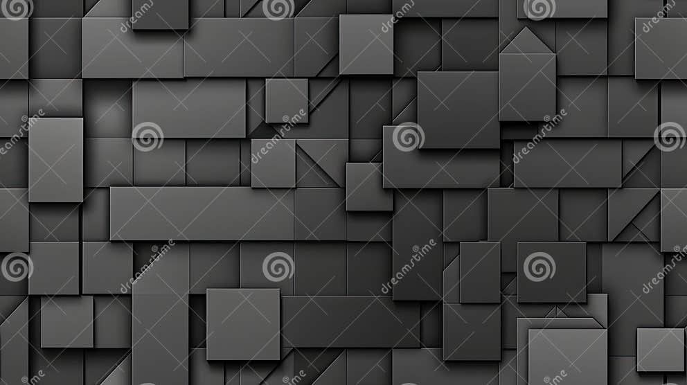 A Black Background with a Repeating Pattern of Triangles with Varying ...