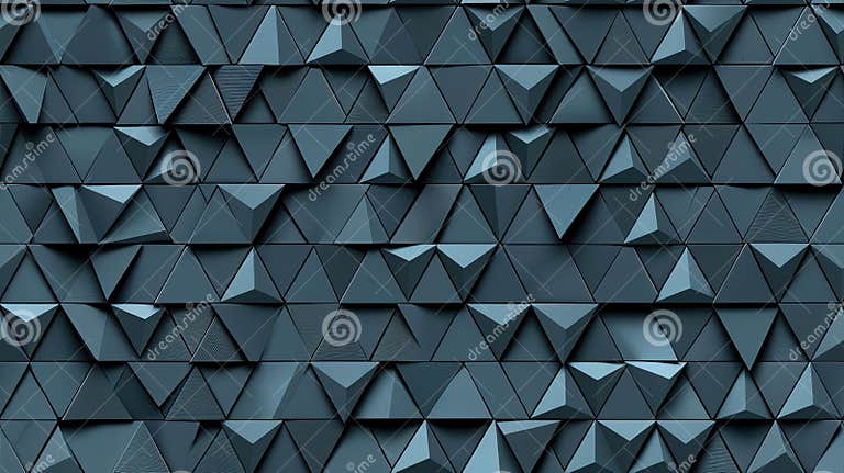 A Black Background with a Repeating Pattern of Triangles with Varying ...