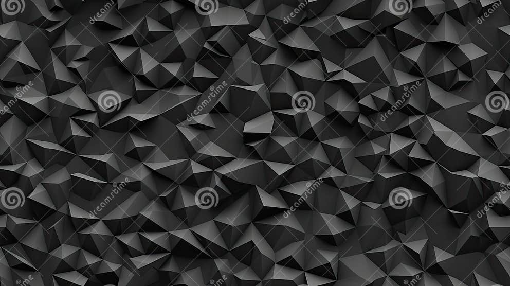 A Black Background with a Repeating Pattern of Triangles with Varying ...