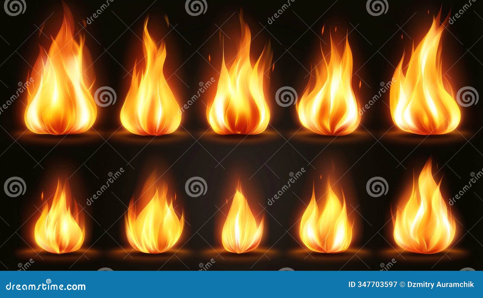 On a Black Background, the Rocket or Jet Leaves Trails of Fire and ...