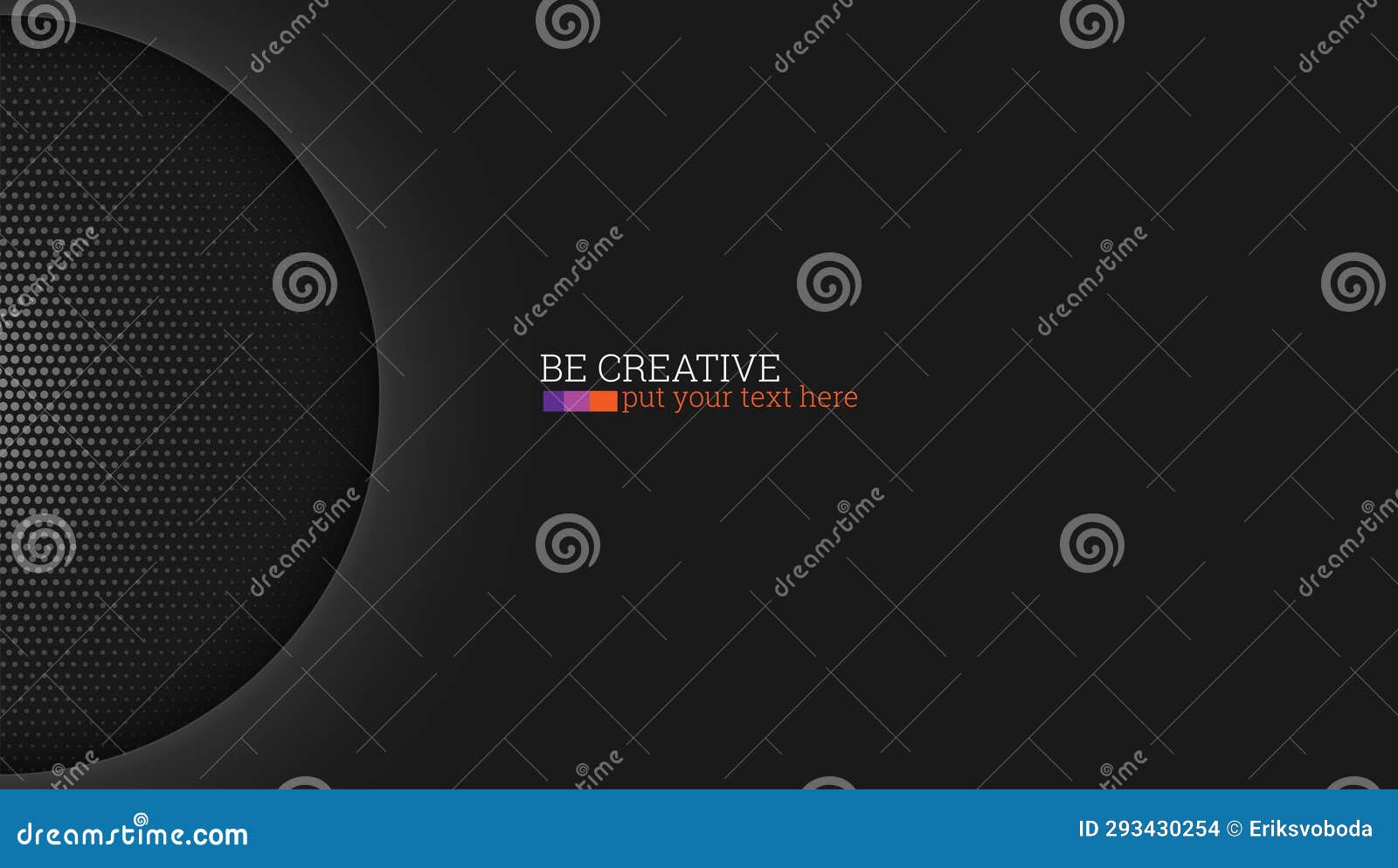Black Background with Round Geometric Paper Cut Form. Stock Vector ...