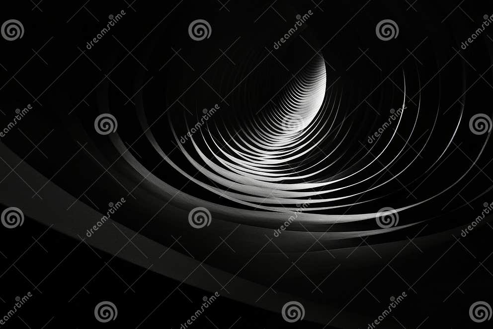 A Black Background with Sharp, Curved Lines Casting Dramatic Shadows ...