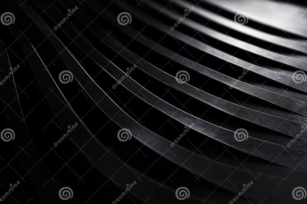 A Black Background with Sharp, Curved Lines Casting Dramatic Shadows ...