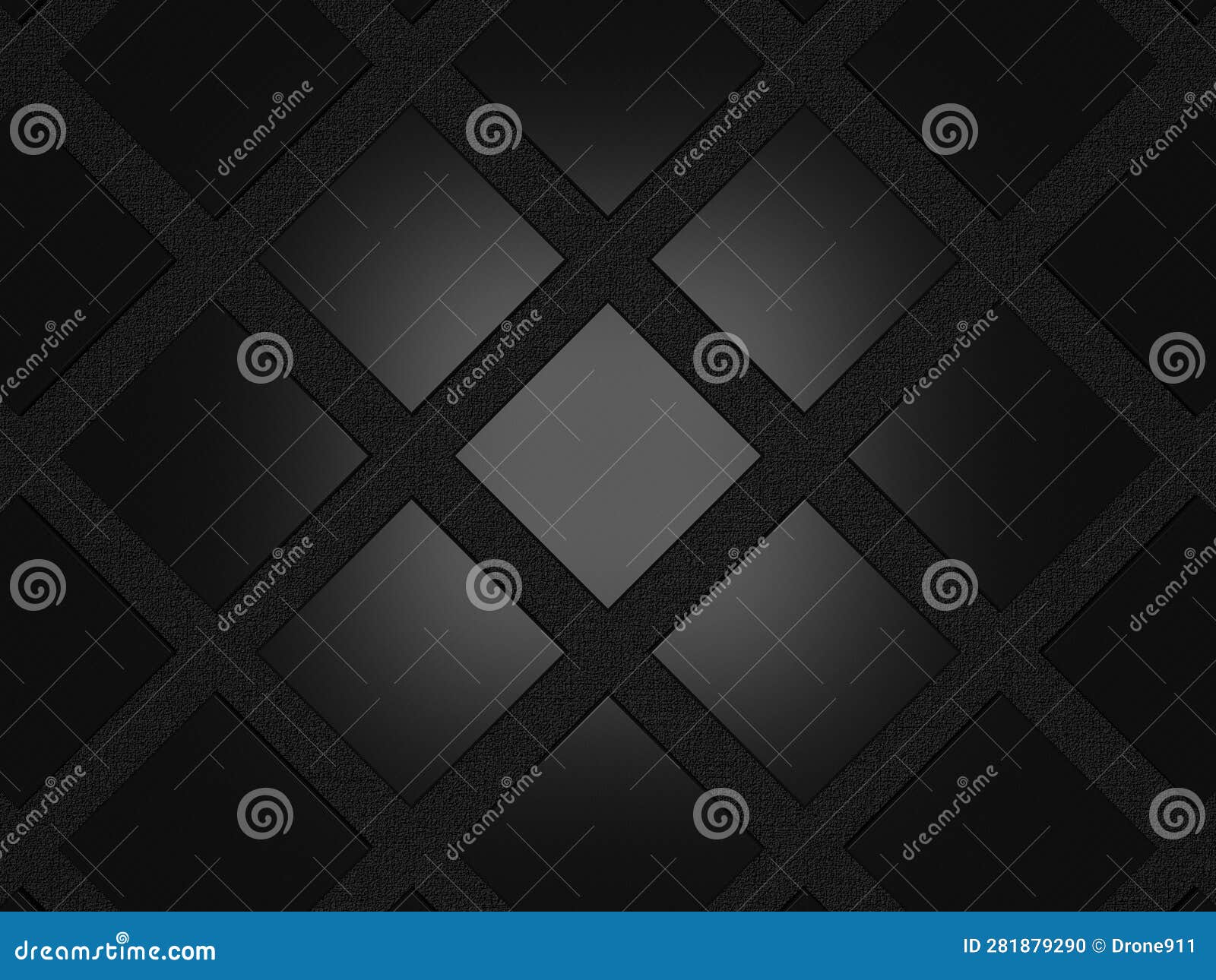 Black Background with Squares, Textured Layer, Abstract Design Stock ...
