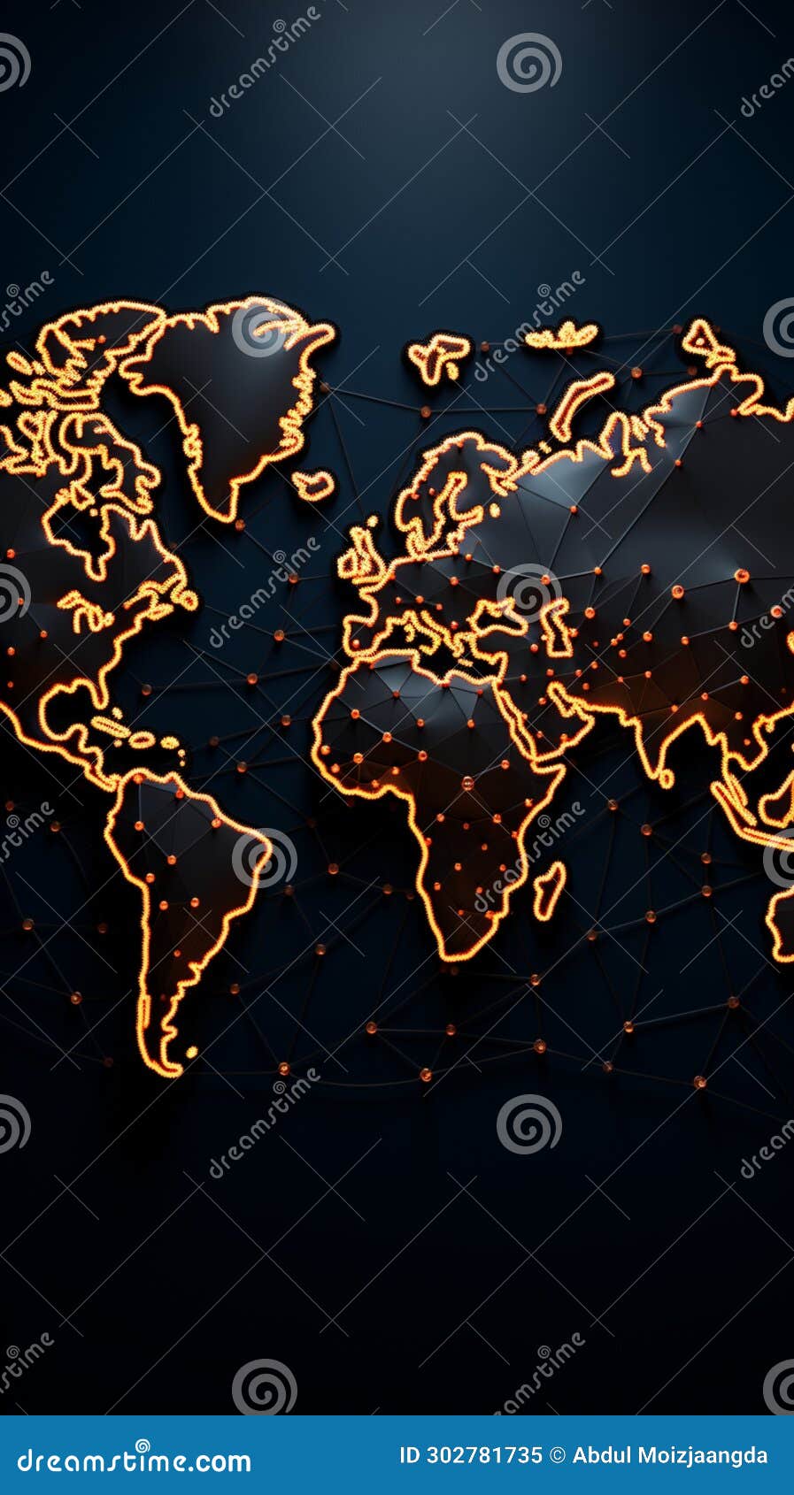 Black Background with a Stylized World Map Using Abstract Scales Stock ...