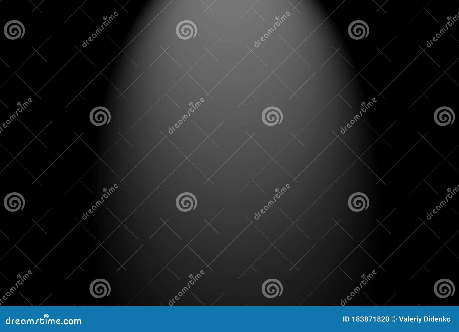Black Background for Text with Light in the Center Stock Illustration ...