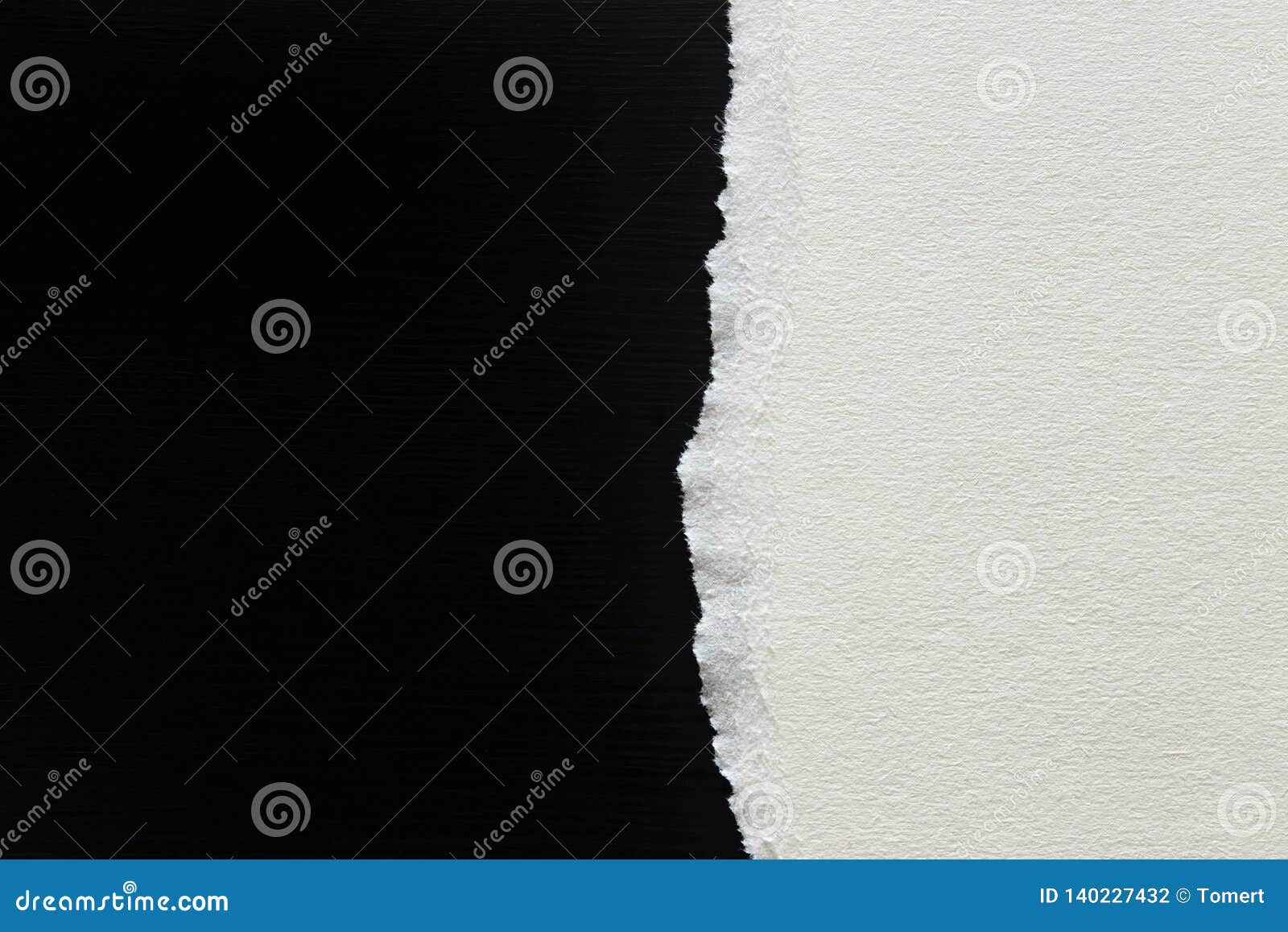 Black Background with Torn White Paper. Copy Space. Stock Photo - Image ...