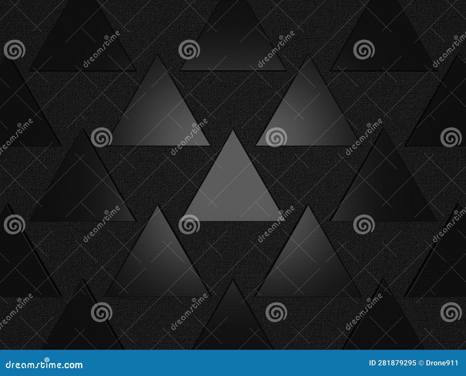 Black Background with Triangles, Textured Layer, Abstract Design Stock ...
