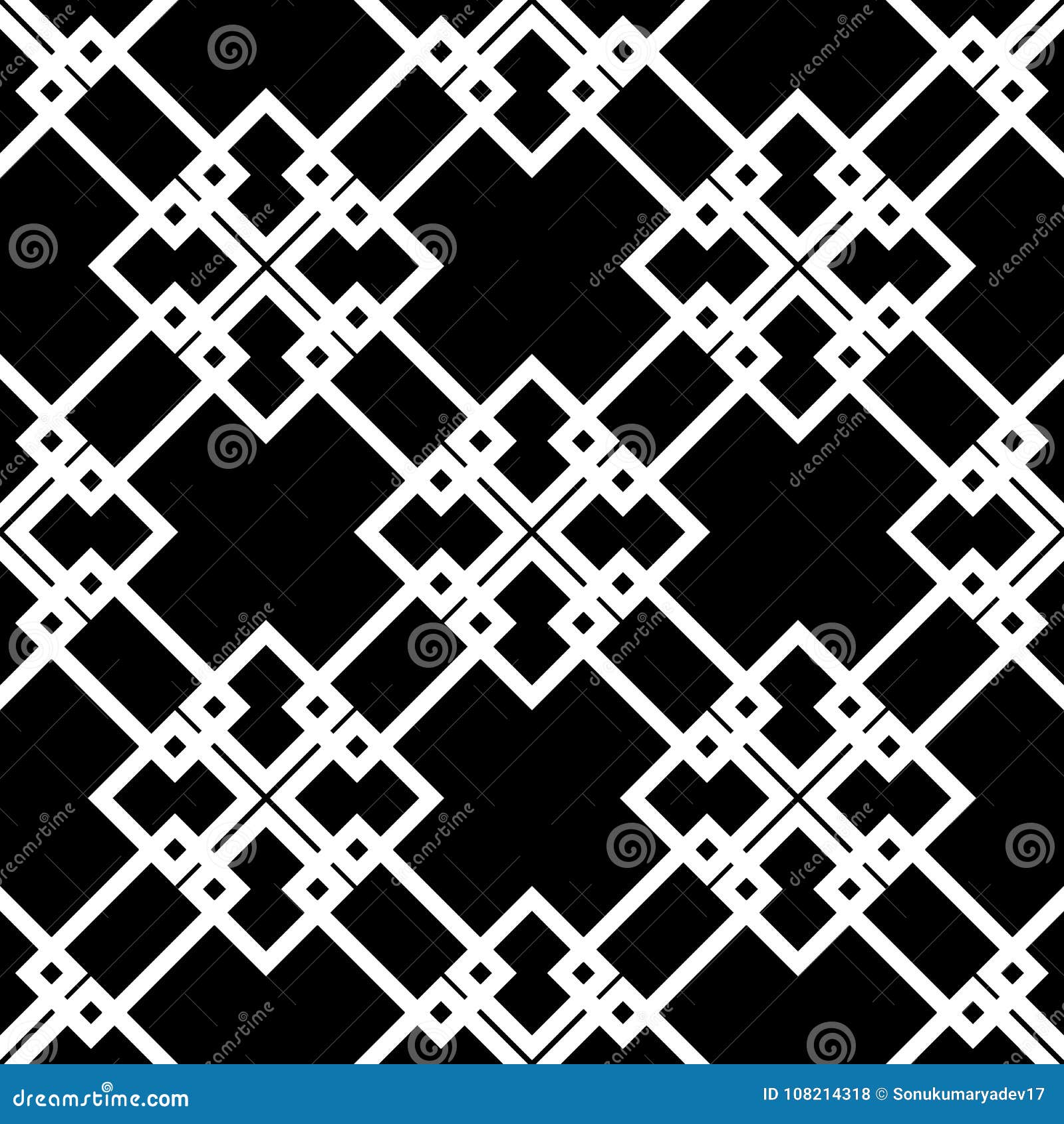 Black Background Vector Seamless Repeted Pattern Design Stock Vector ...