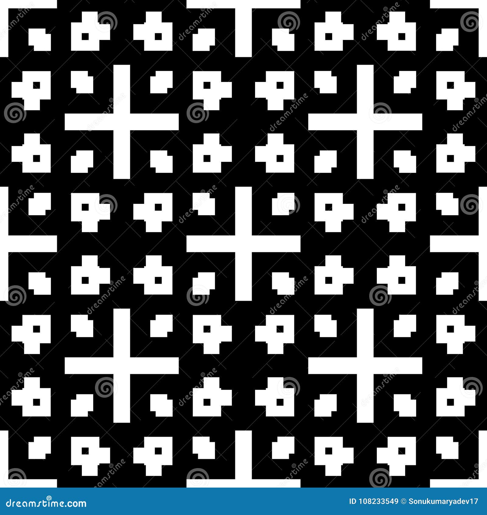 Black Background Vector Seamless Repeted Pattern Design Stock Vector ...