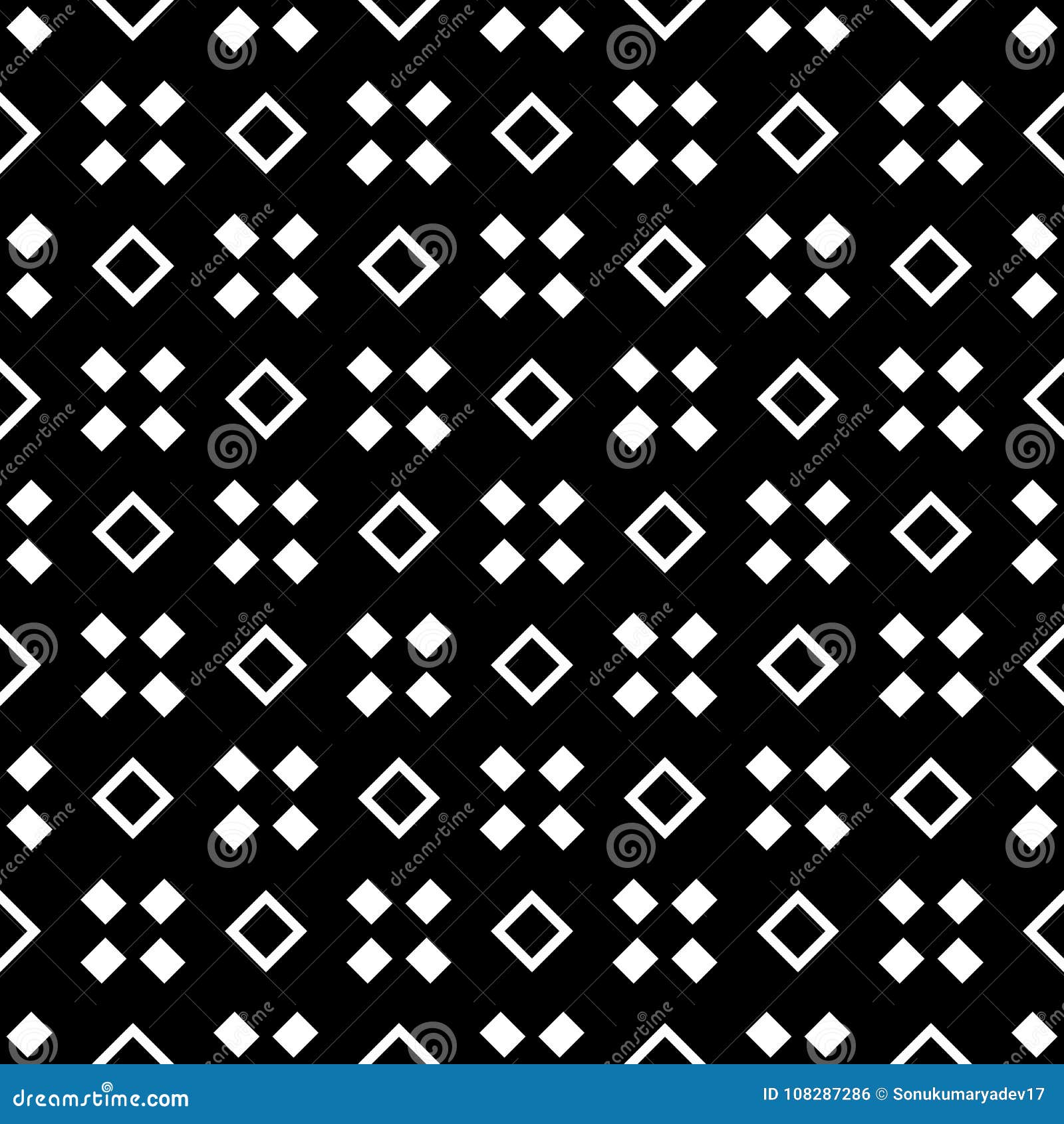 Black Background Vector Seamless Repeted Pattern Design Stock Vector ...