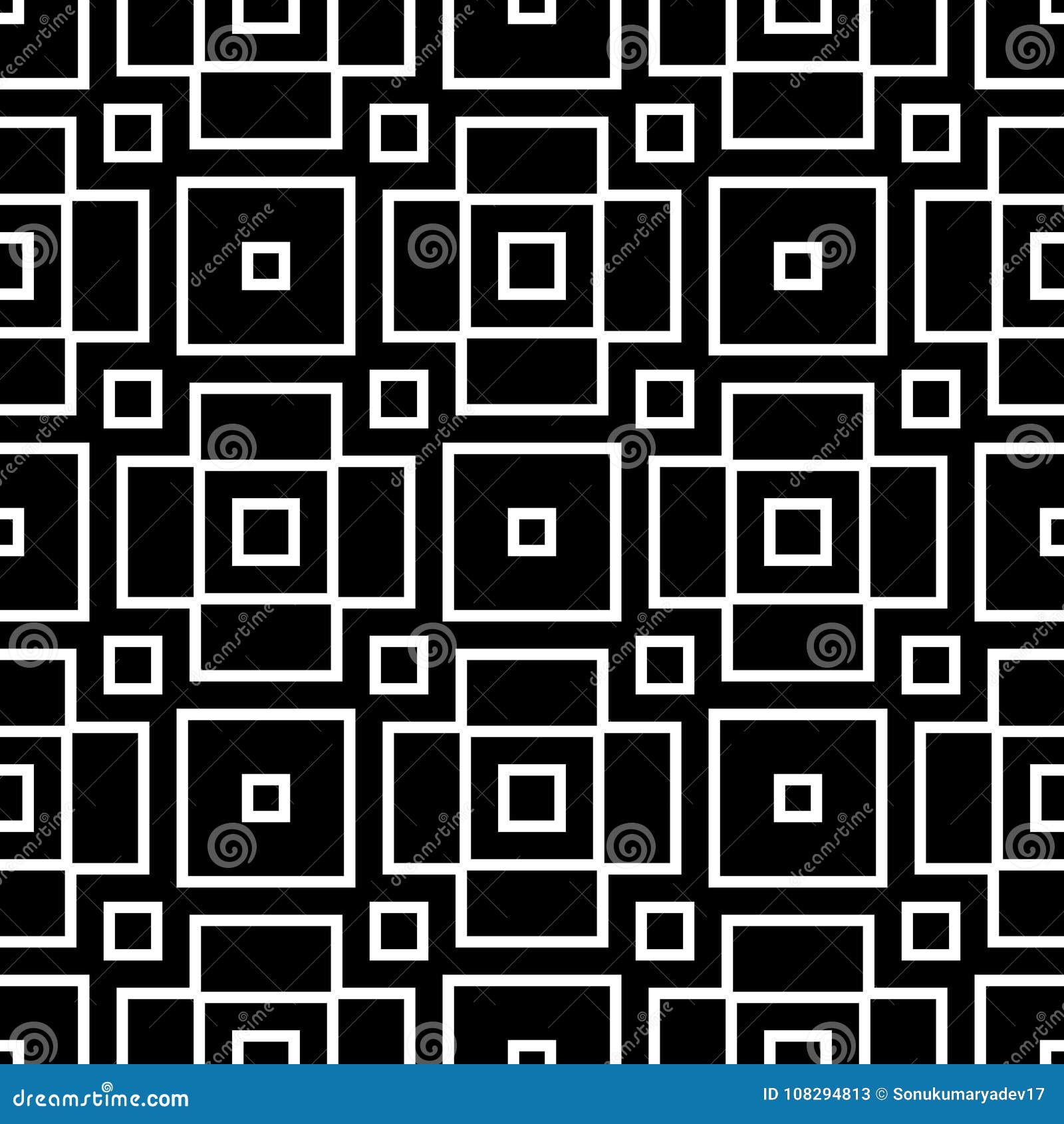 Black Background Vector Seamless Repeted Pattern Design Stock Vector ...